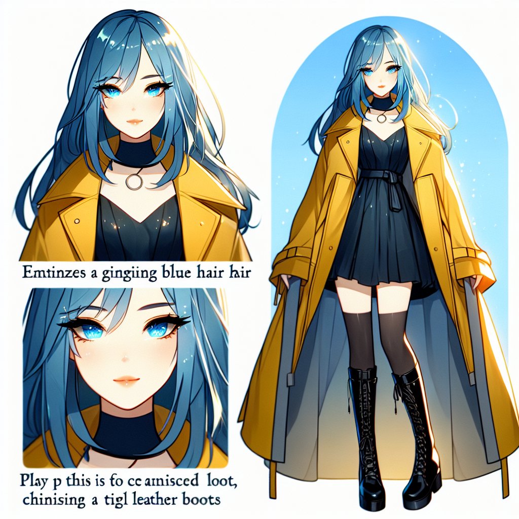 Anime Girl With Blue Hair And Fanart