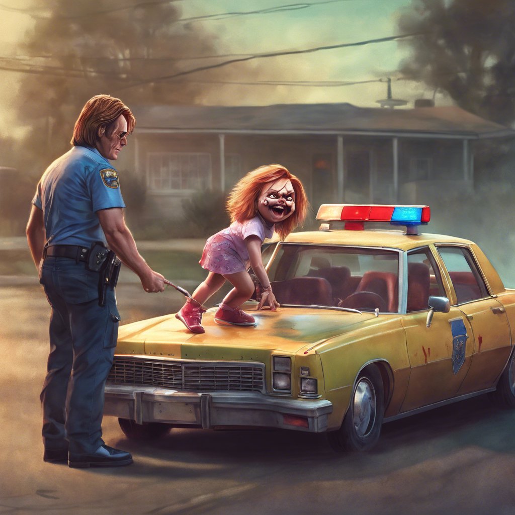 Chucky spanks his daughter Glenda for | Fanart