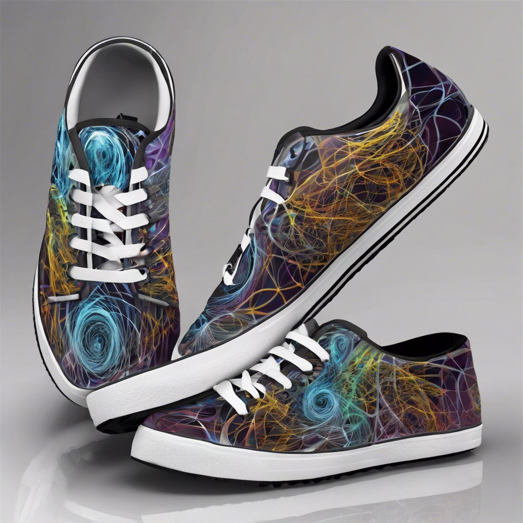 Quantum Physics Sneakers: Abstract, swirling designs | Fanart