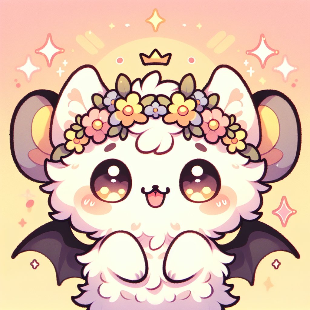 Cute fluffy white and pastel yellow Fanart