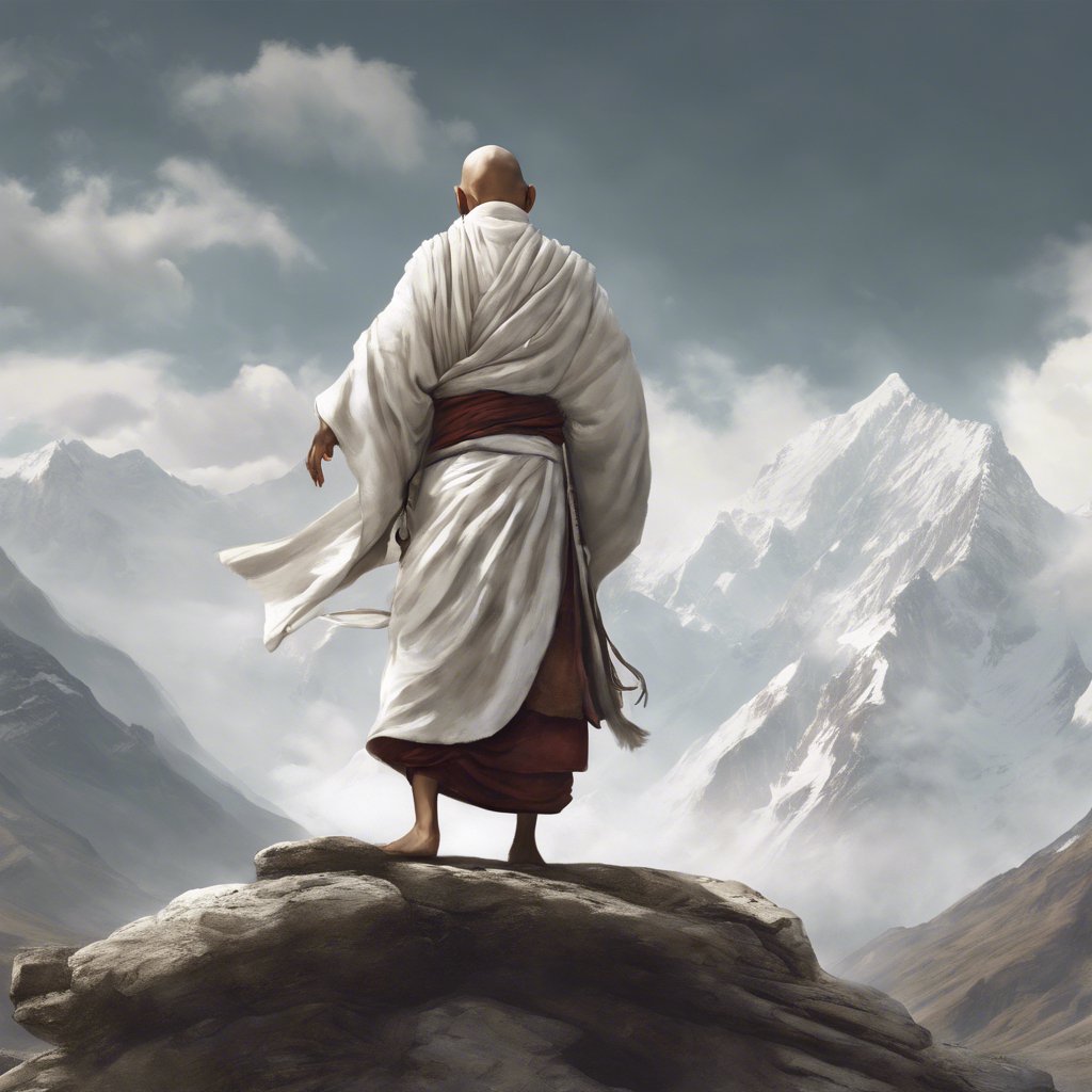 Tibetan white wandering monk Fanart