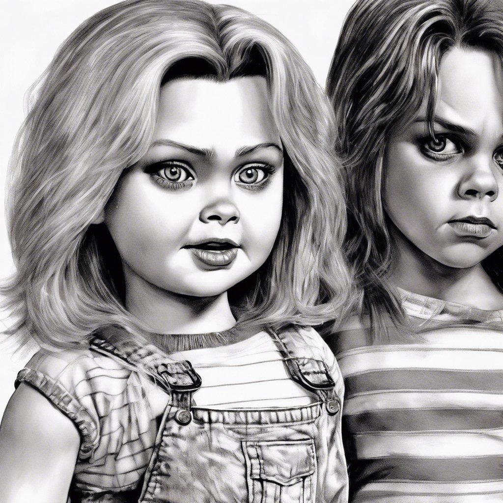 Chucky and Tiffany’s children Glen and Fanart