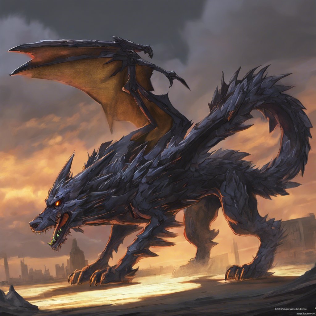 A shadow hound dragon, type x Fanart