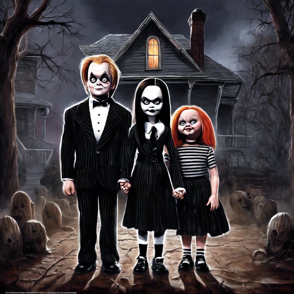Chucky and Tiffany’s twin children Glen Fanart