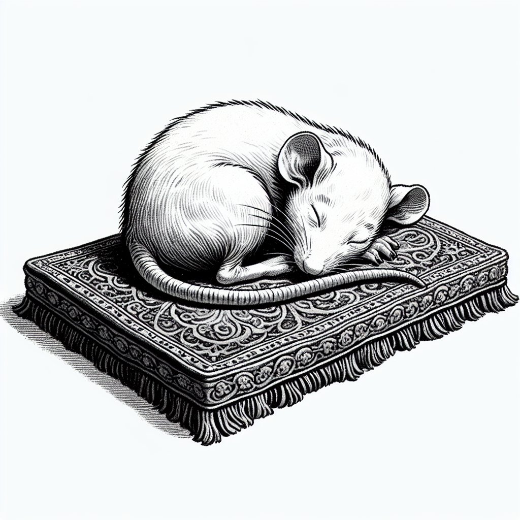 A rat sleeping on an Indian | Fanart