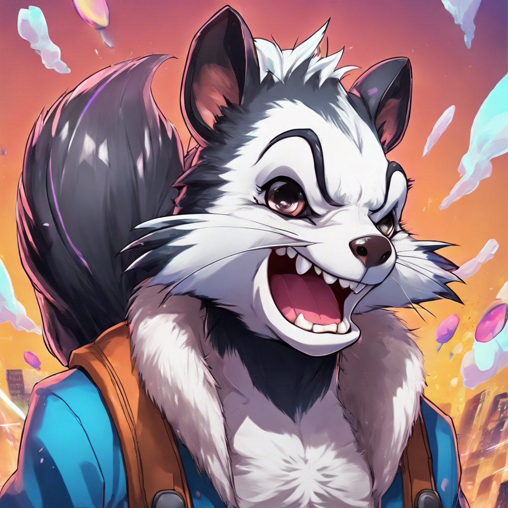 Skunk Face fart Fanart