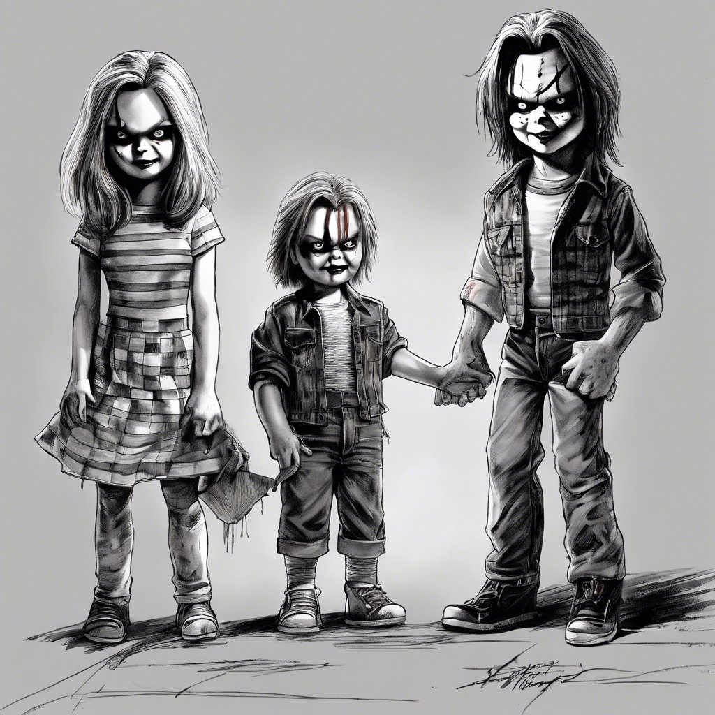 Chucky and Tiffany’s twin children Glen | Fanart