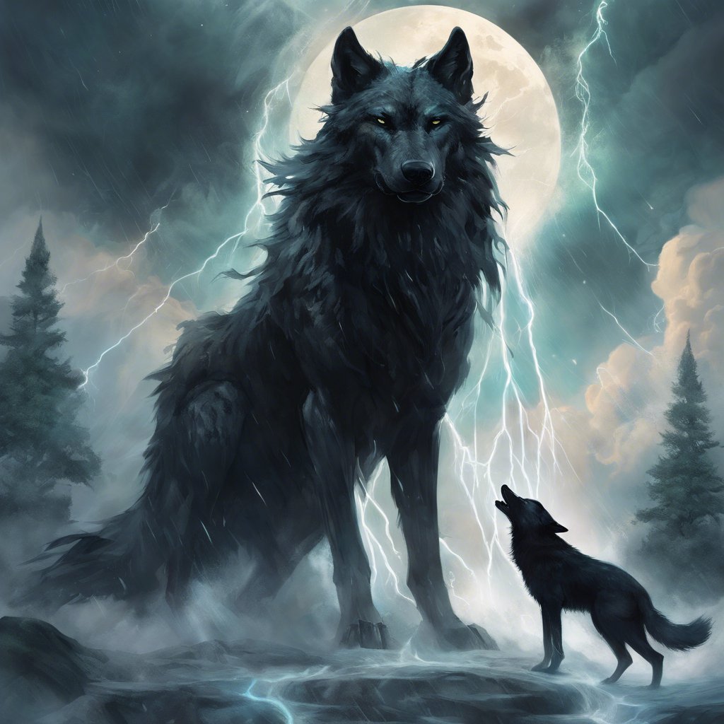 Powerful Druid summoning a storm watched Fanart