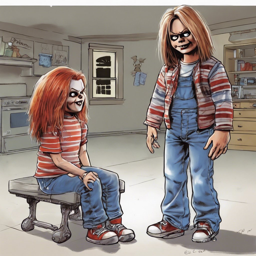 Chucky and Tiffany’s children Glen and | Fanart
