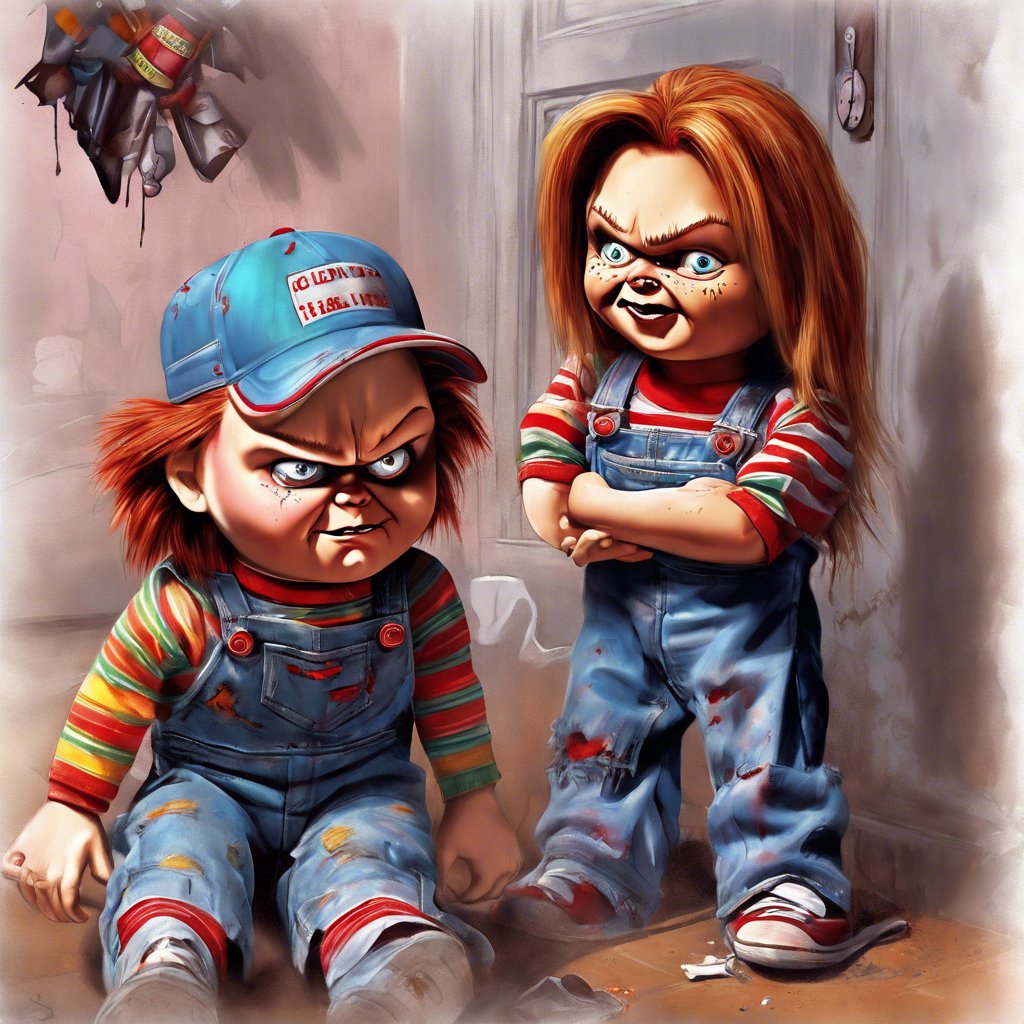 Chucky and Tiffany’s twin children Glen | Fanart