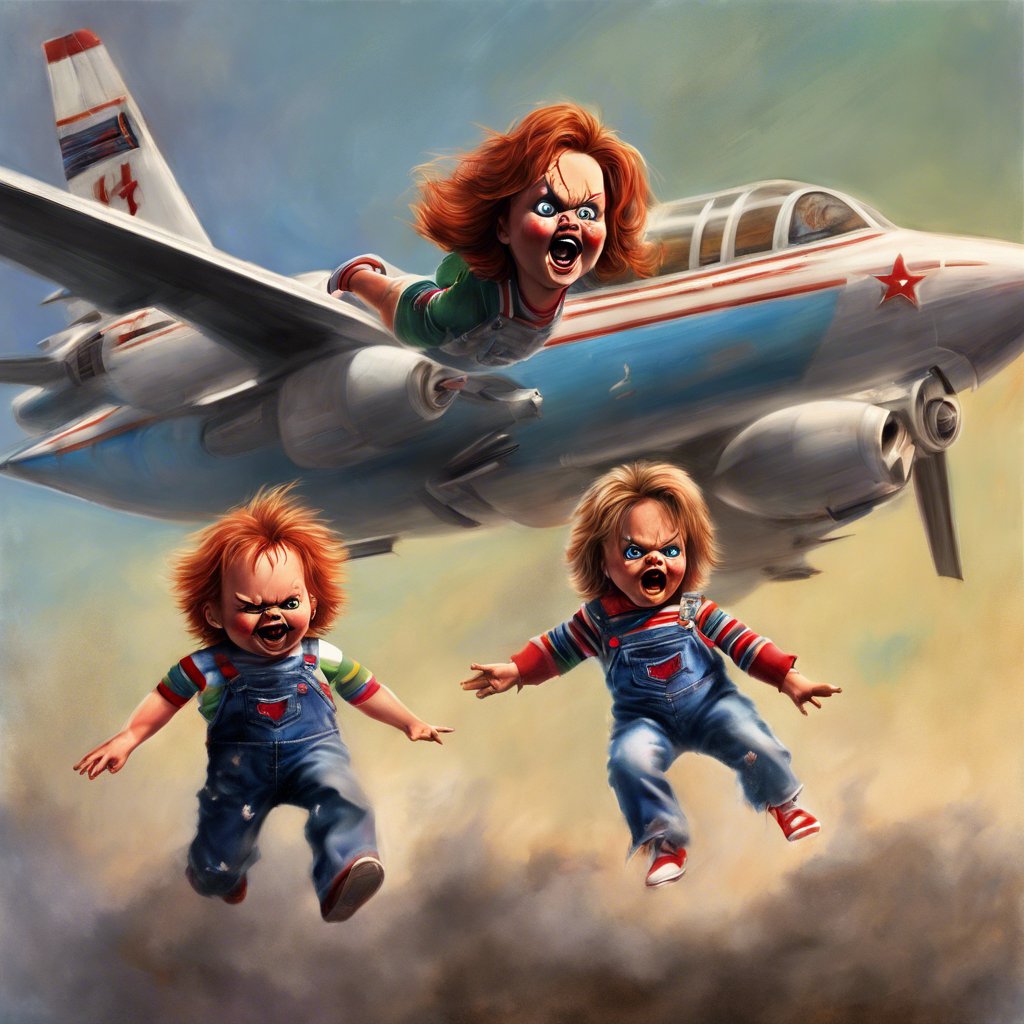 Chucky and Tiffany’s twin children Glen Fanart