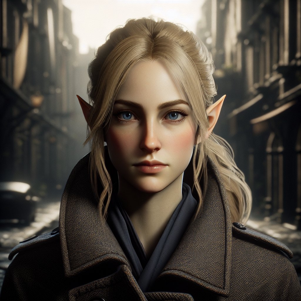 Realistic Style, Female Character, Elf, Young | Fanart