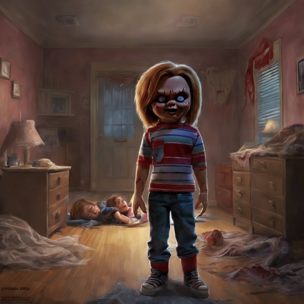 Chucky and Tiffany’s twin children Glen Fanart