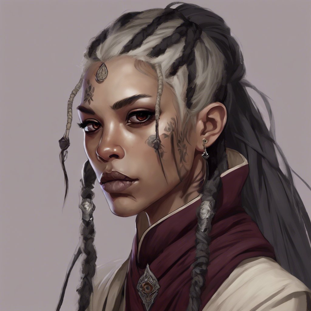 A gaunt monk woman with greyish Fanart