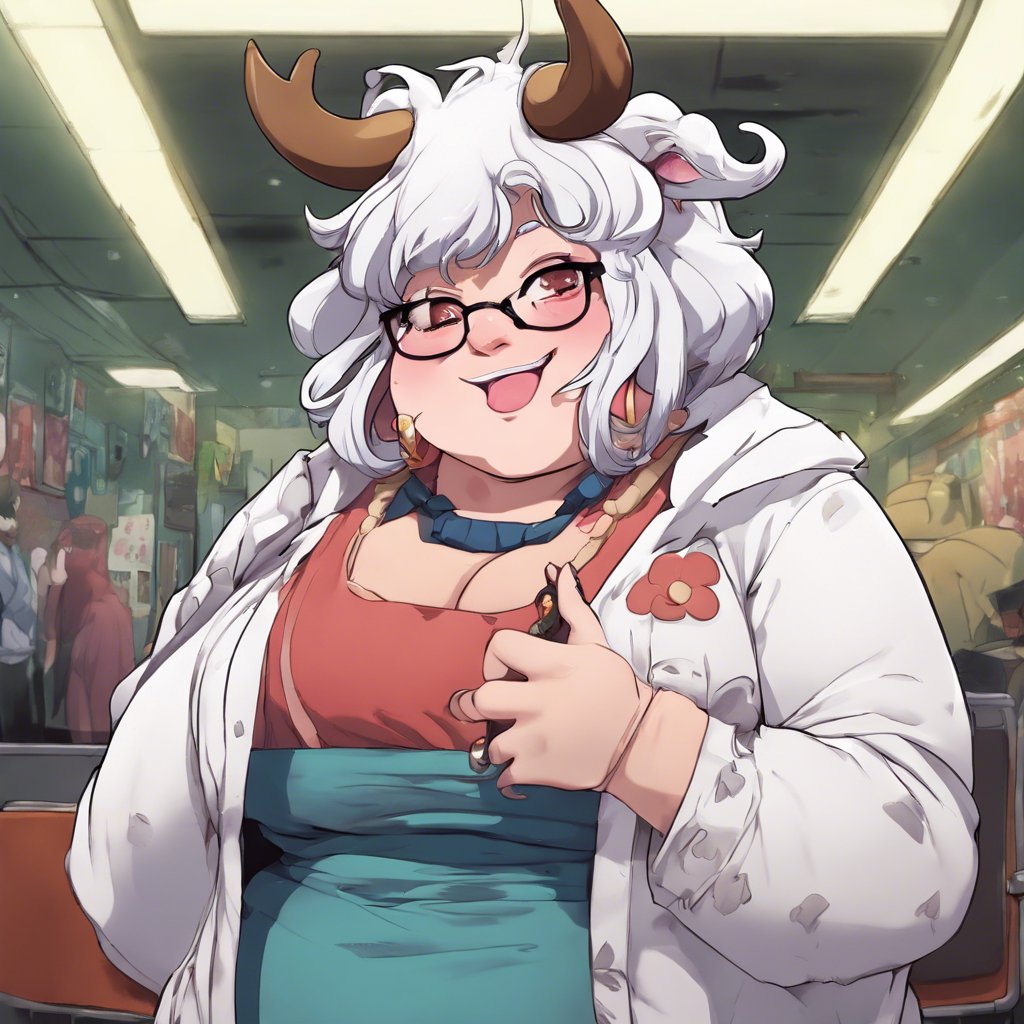 Fat cow lady who is mooing | Fanart