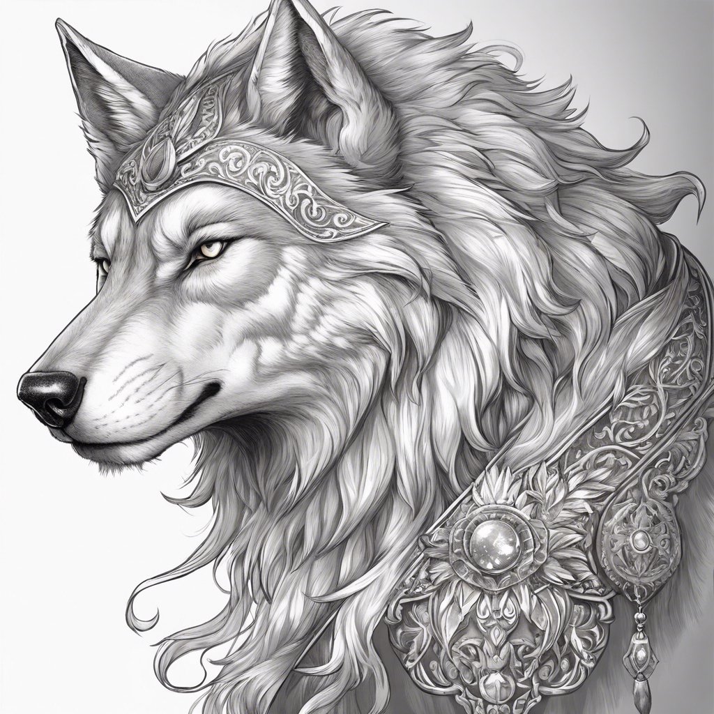 Female wolf furry Fanart