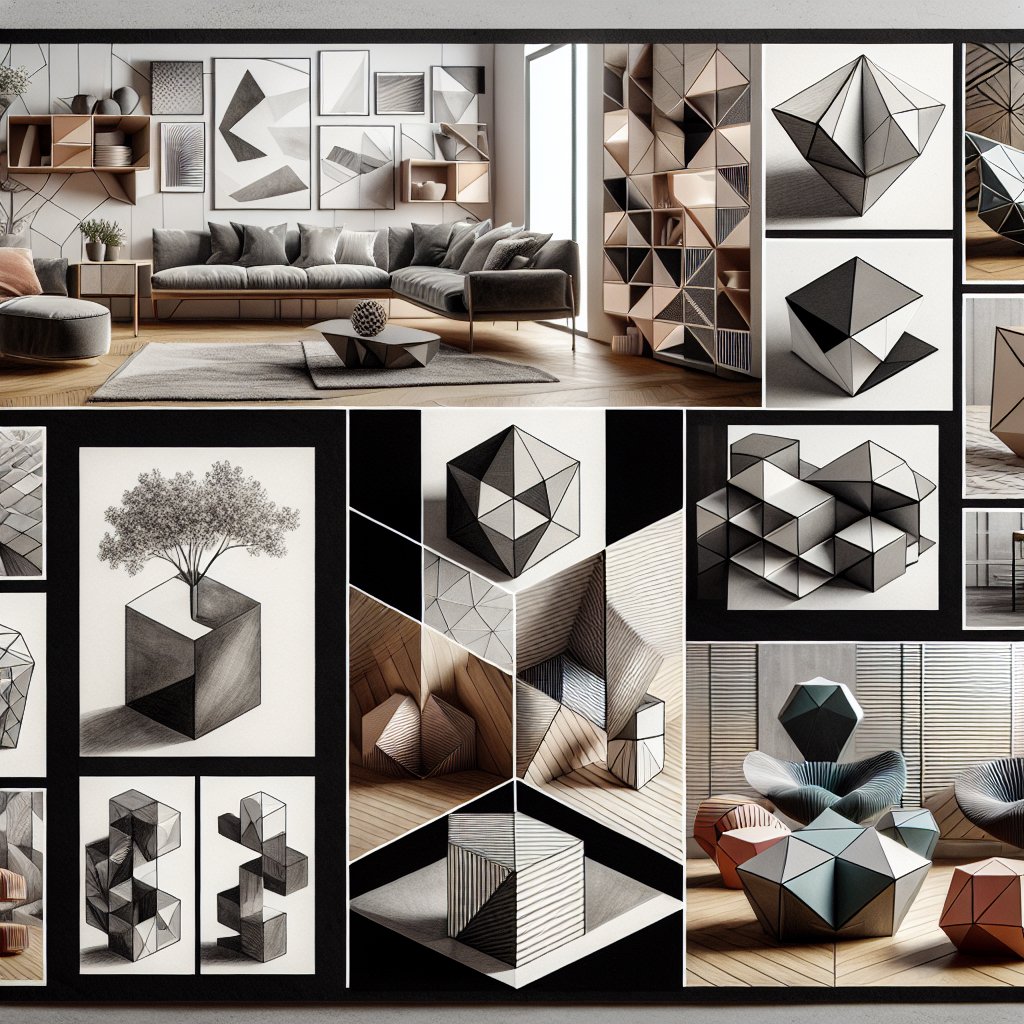 Cubist Influence Home Decor: Geometric shapes, | Fanart