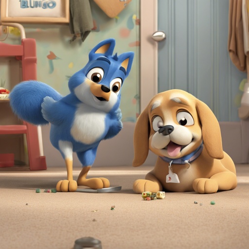 Bluey and bingo Fanart