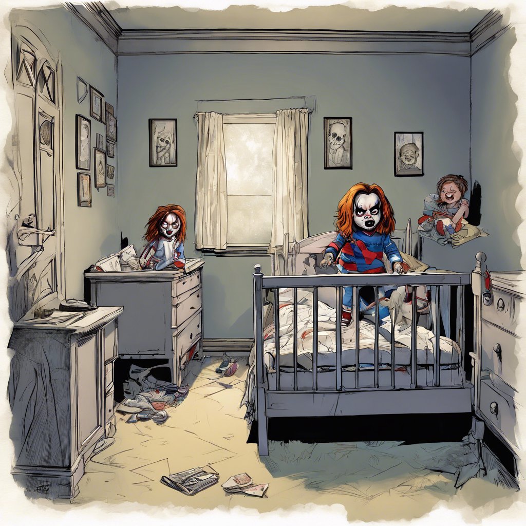 Chucky and Tiffany’s twin children Glen Fanart