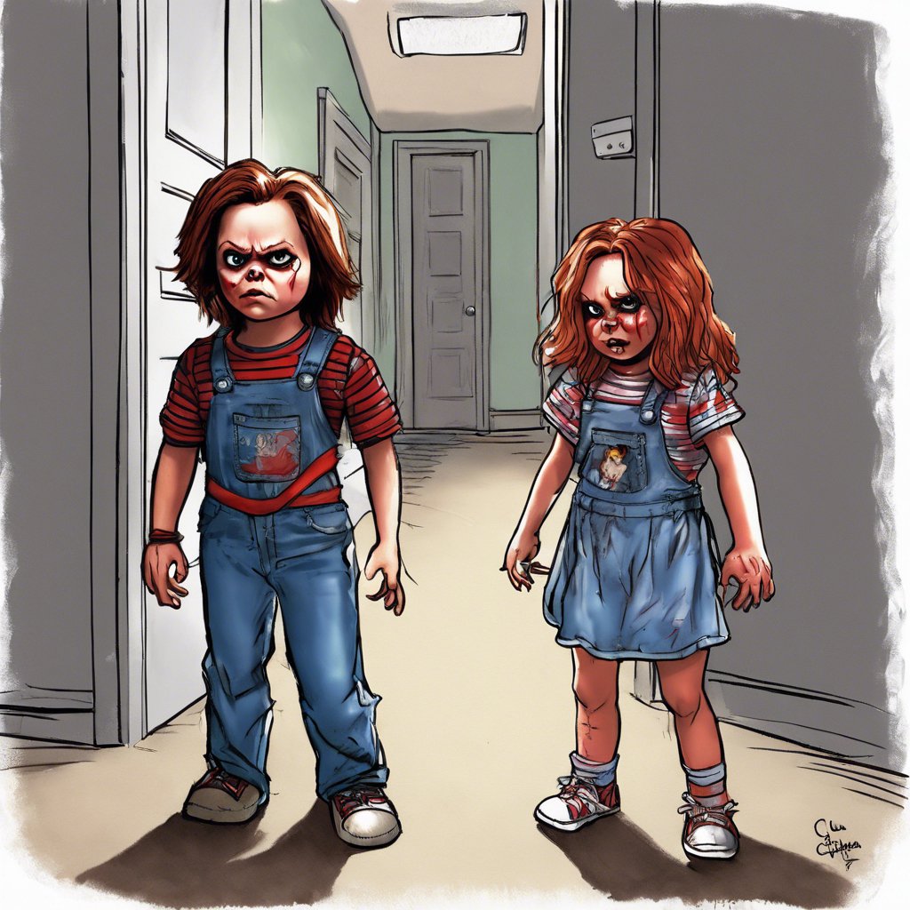 Chucky and Tiffany’s twin children Glen | Fanart