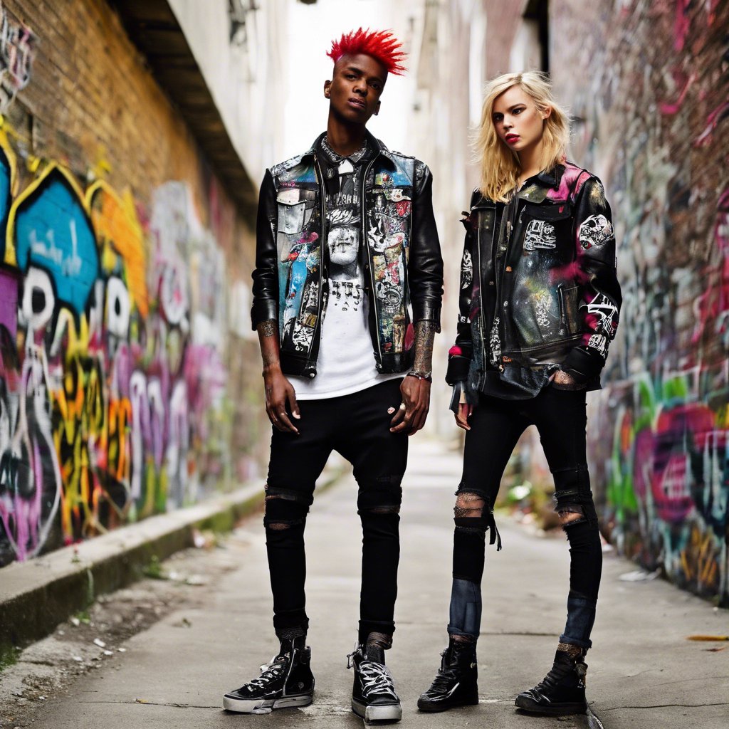 Punk Rock Revival: Edgy, rebellious outfits Fanart