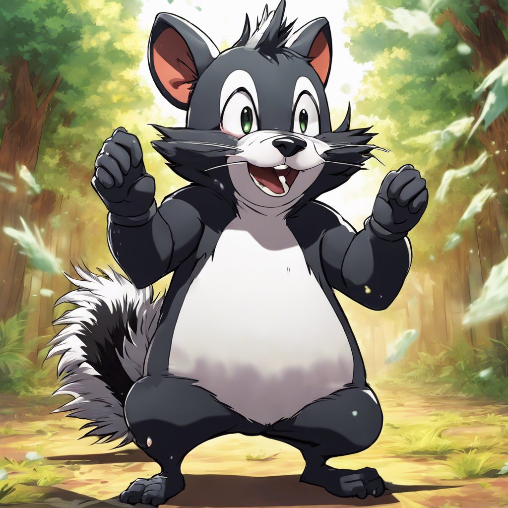 Skunk farting Fanart