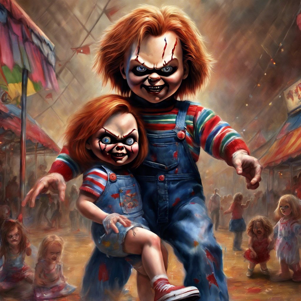 Chucky has makeup on him Chucky’s | Fanart