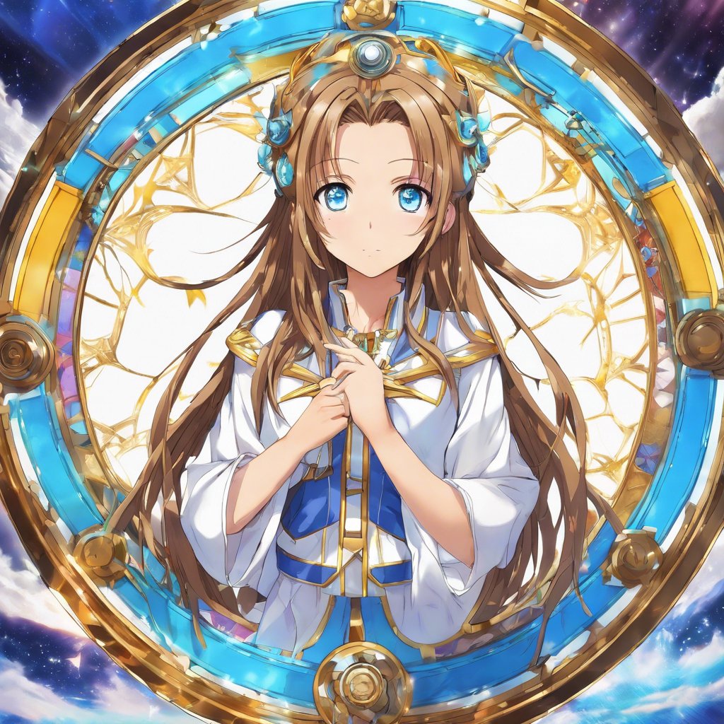 Belldandy Morisato Brown hair blue Fanart