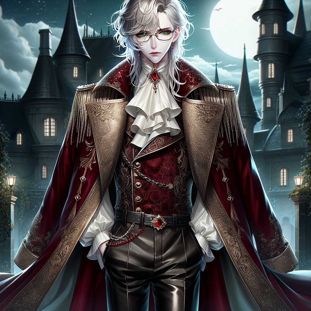 Anime Boy Villain: Construct an anime Fanart