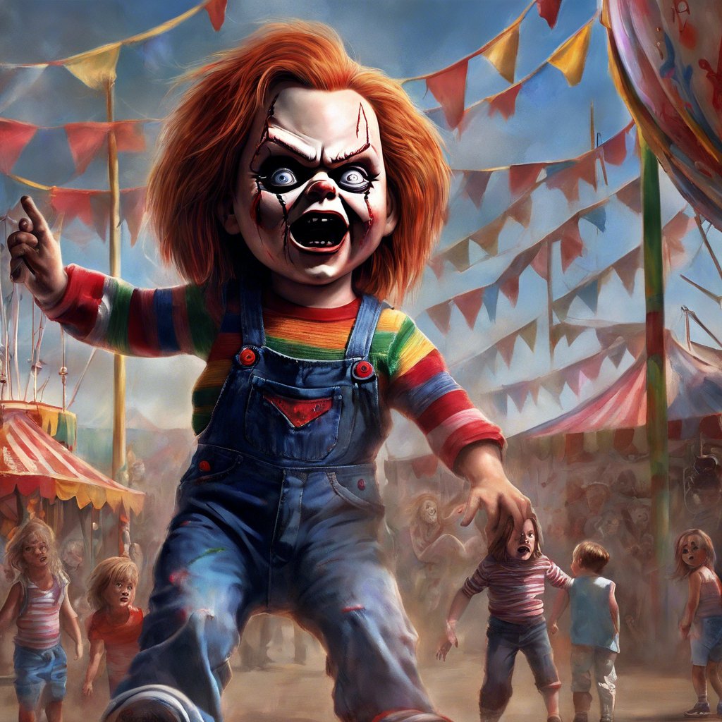 Chucky has makeup on him Chucky’s Fanart
