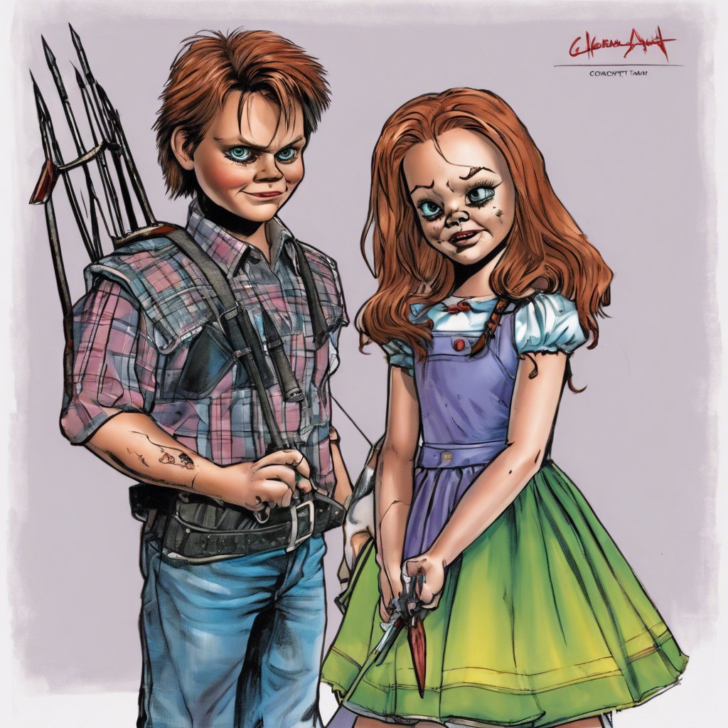Chucky and Tiffany’s twin children Glen | Fanart