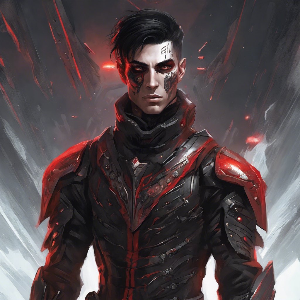Alien, soldier, in black and red Fanart