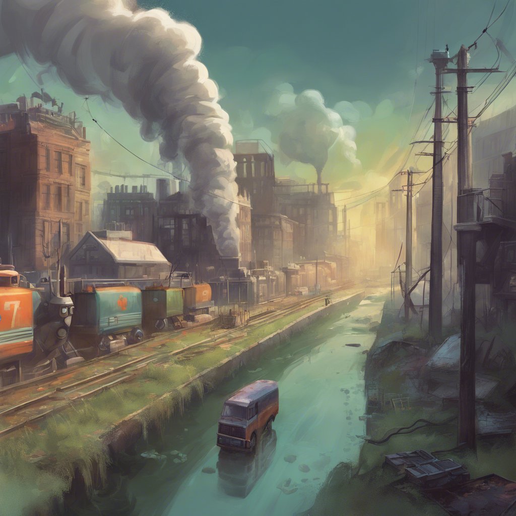 Percy gets sick from pollution levels Fanart