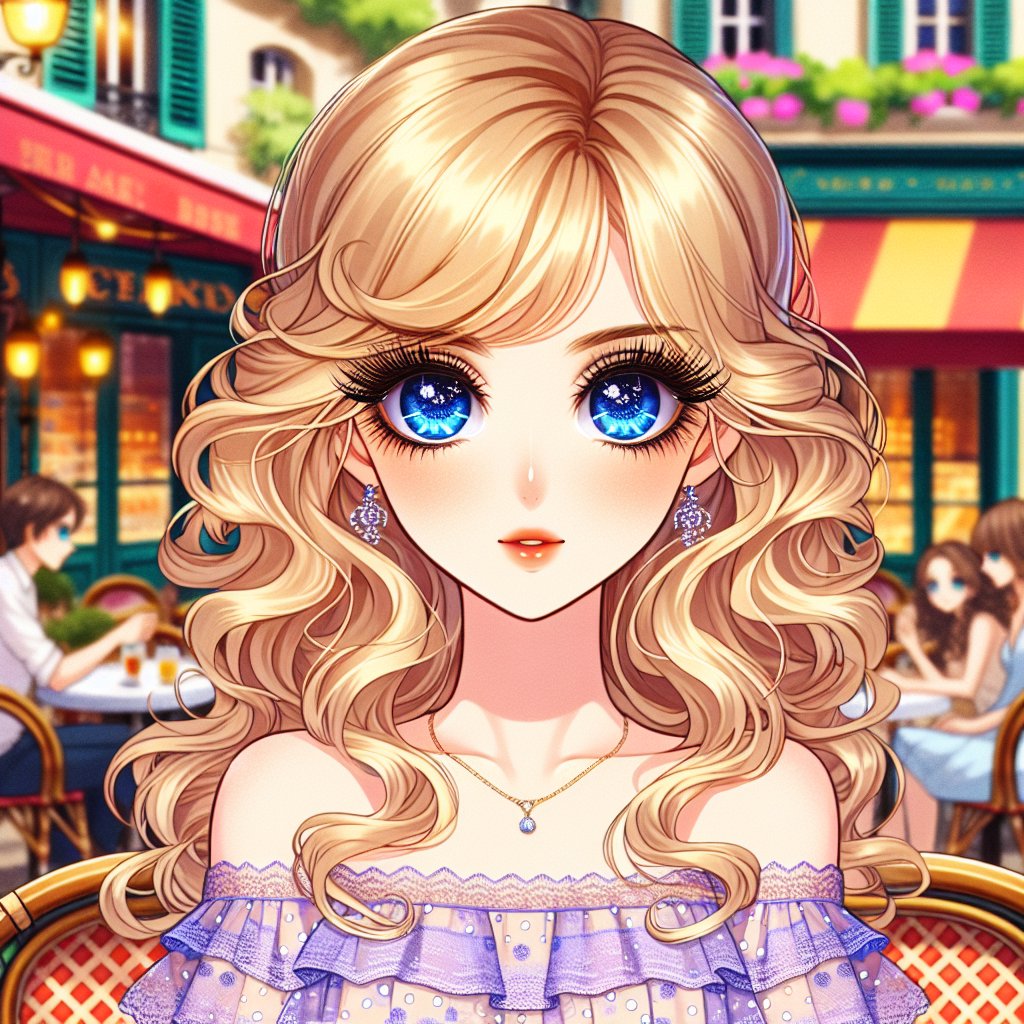 Anime Girl With Yellow Hair And Fanart