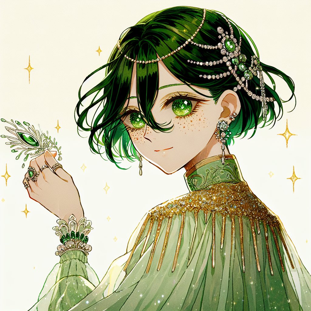Anime Girl With Freckles: Anime girl Fanart