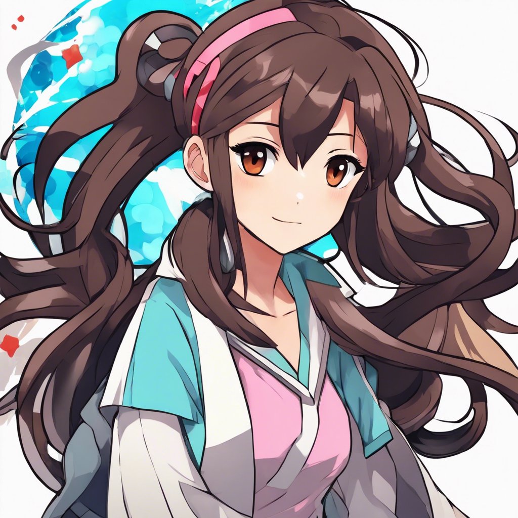 Pokémon girl dark brown hair dark | Fanart