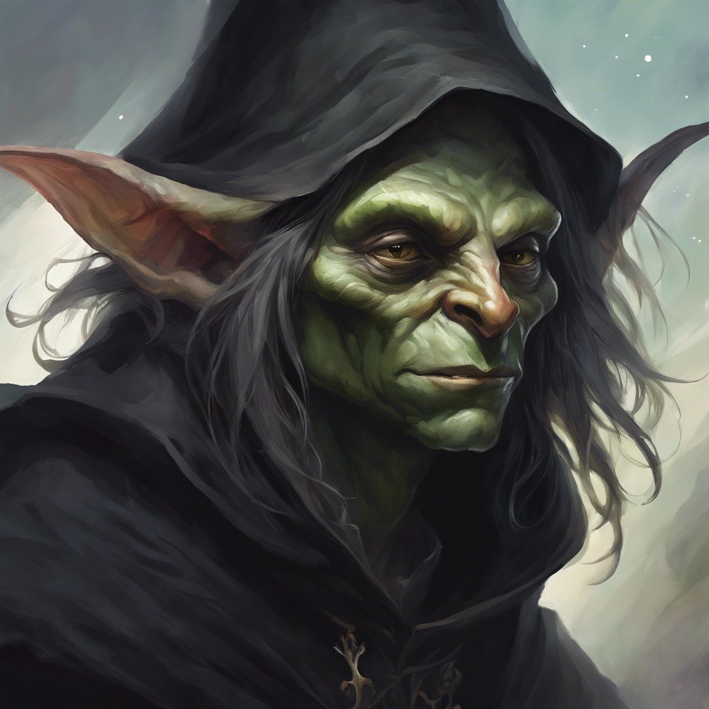 A goblin with half of his | Fanart