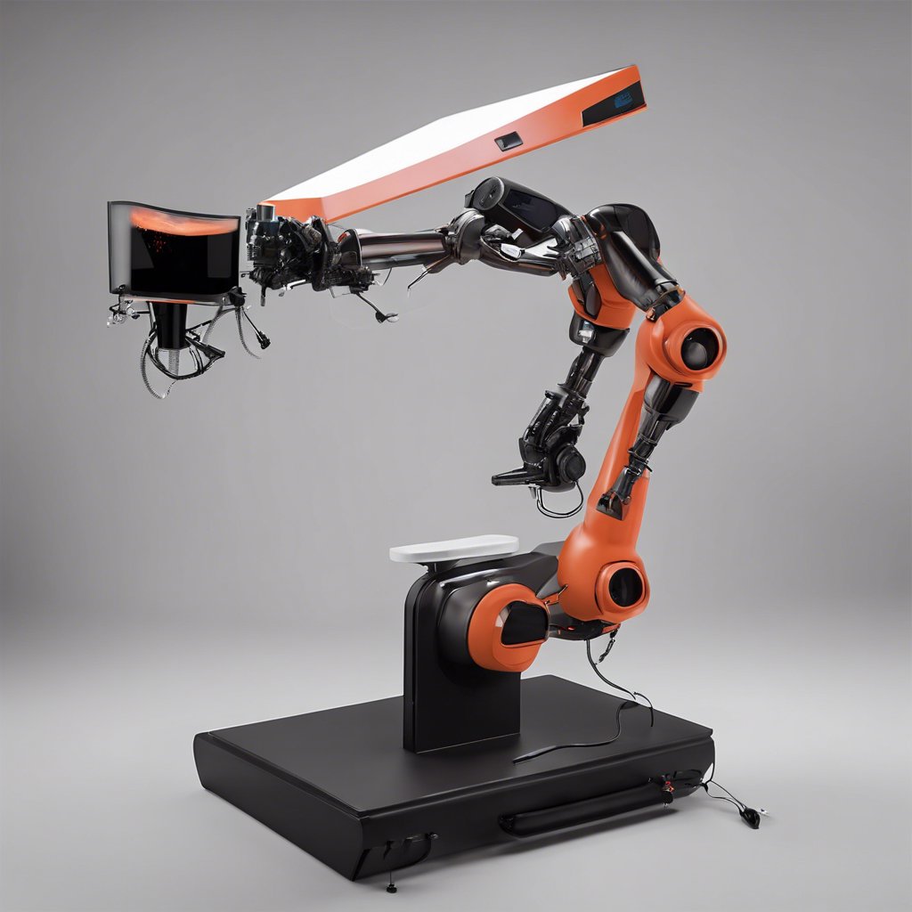 Robot arm airbrush tattooing kiosk | Fanart