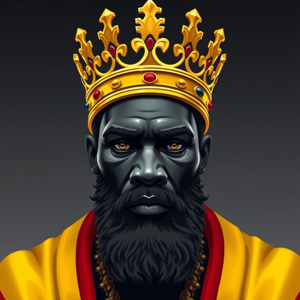 African King with the crown of Fanart