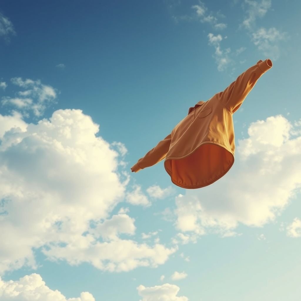 Clothings falling from sky | Fanart