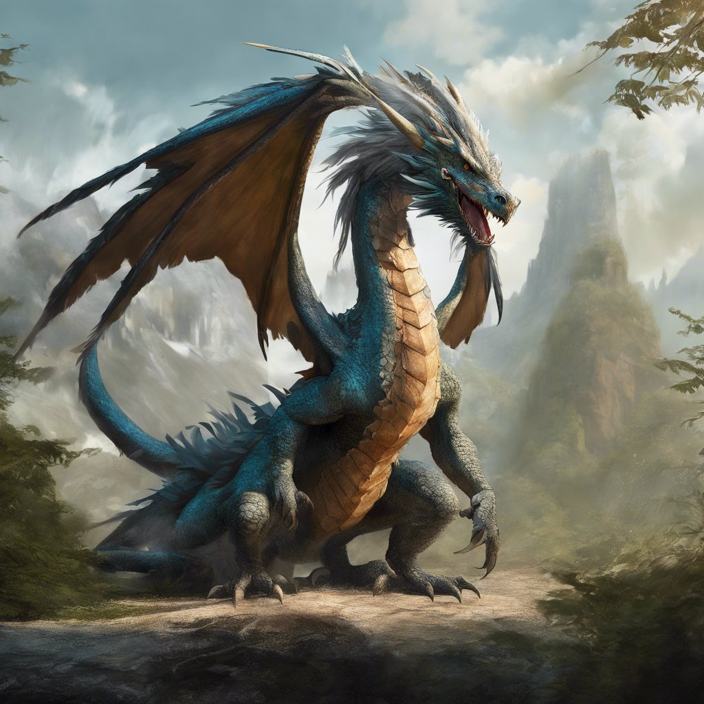 Feathered dragon Fanart