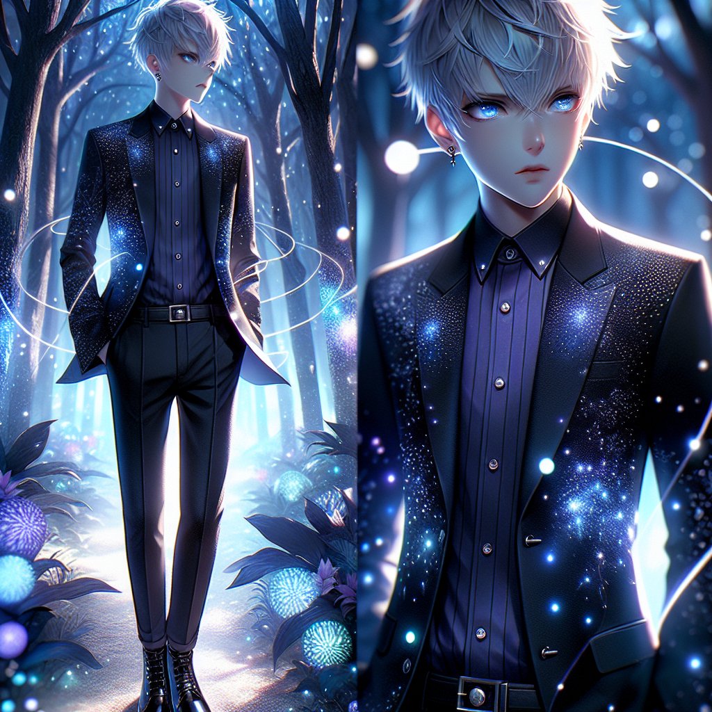 Anime Boy In Suit Full Body: Fanart
