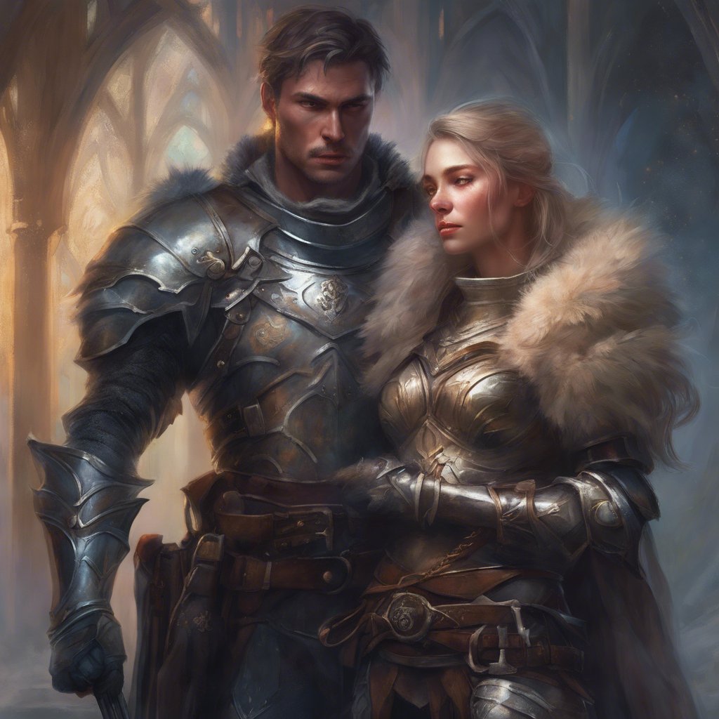 A female medieval hunter in fur Fanart