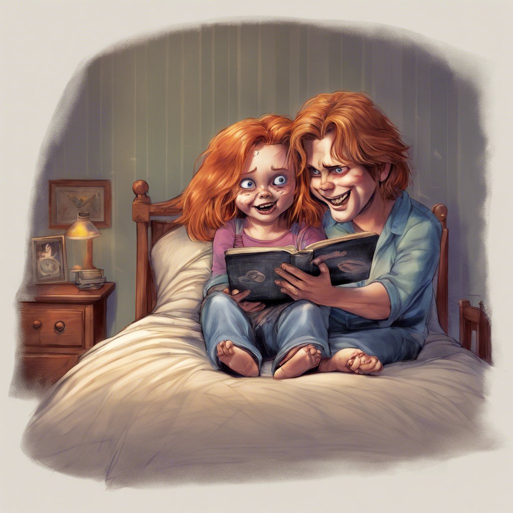 Chucky and Tiffany’s twin children Glen Fanart
