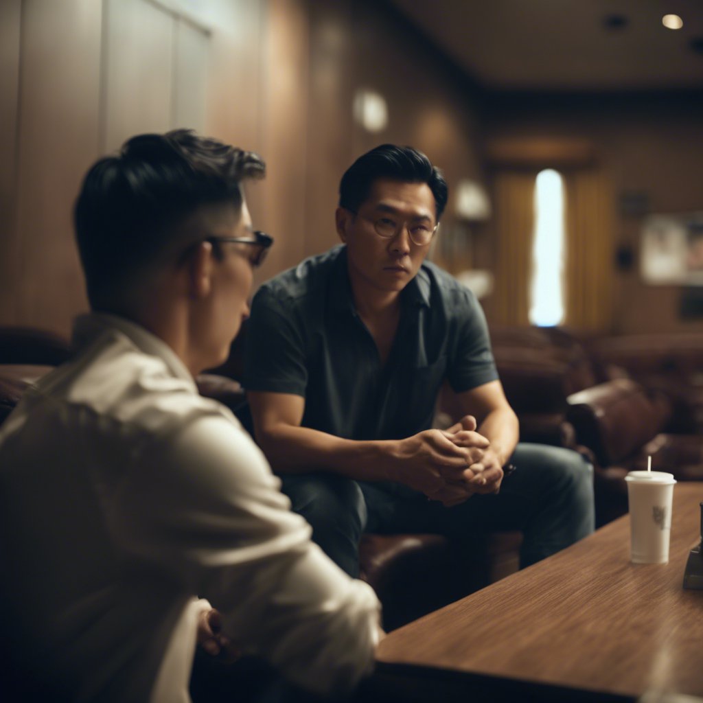 Ray Fang Shin watching movies with Fanart