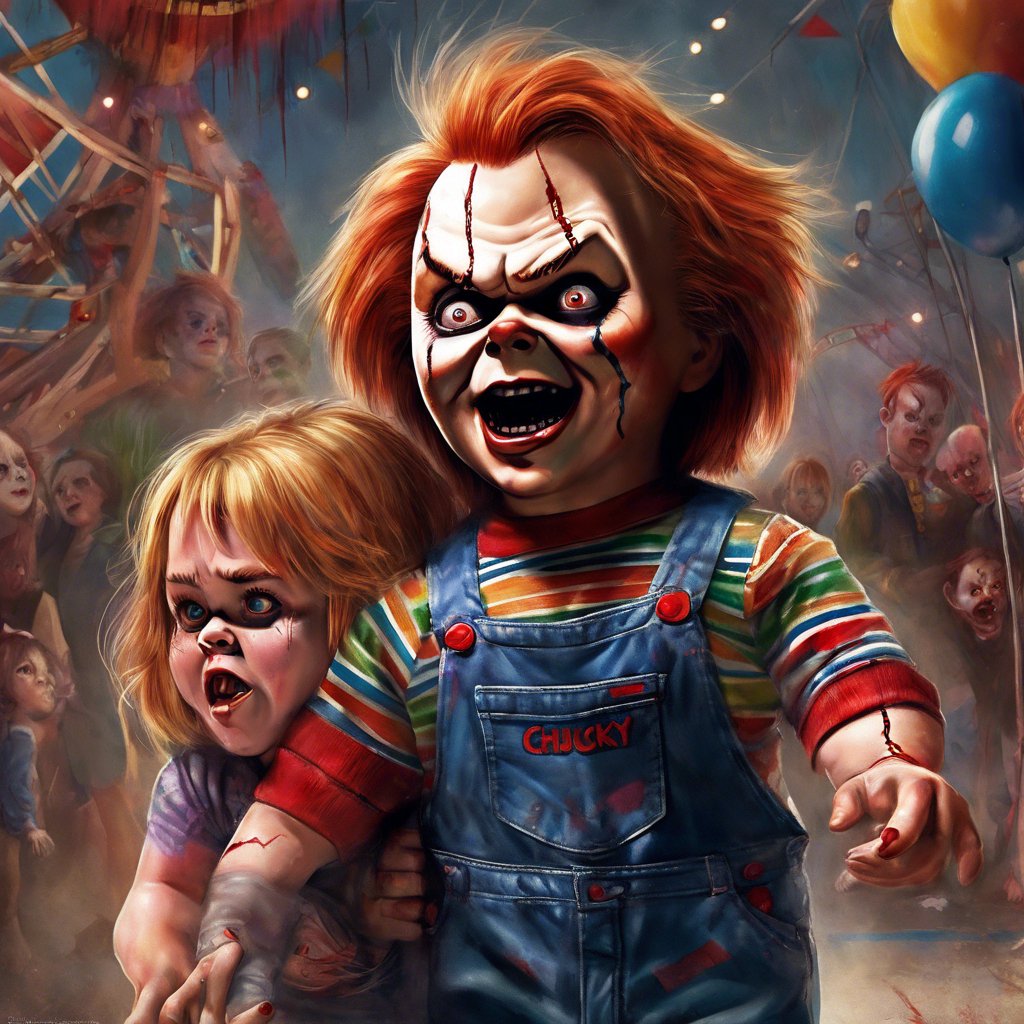 Chucky has makeup on him Chucky’s Fanart
