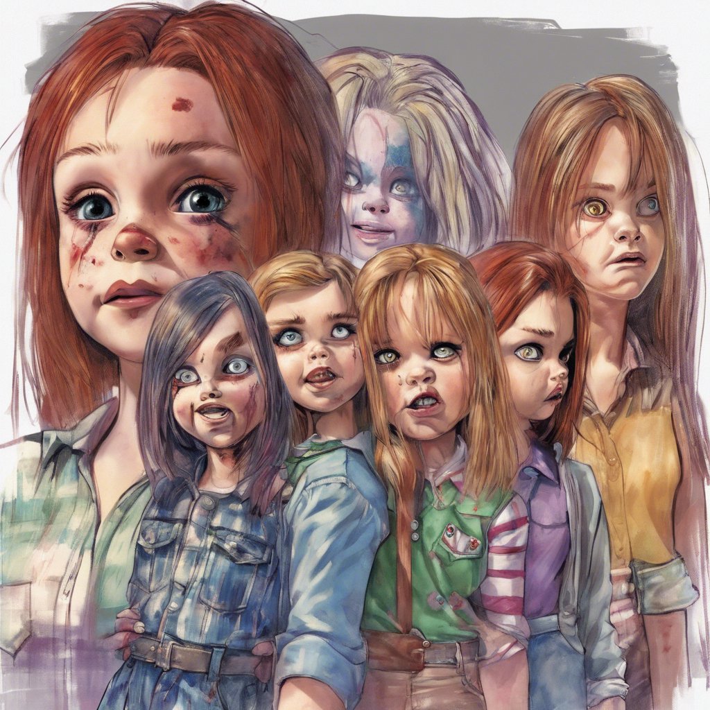 Chucky and Tiffany’s children Glen, Glenda, | Fanart
