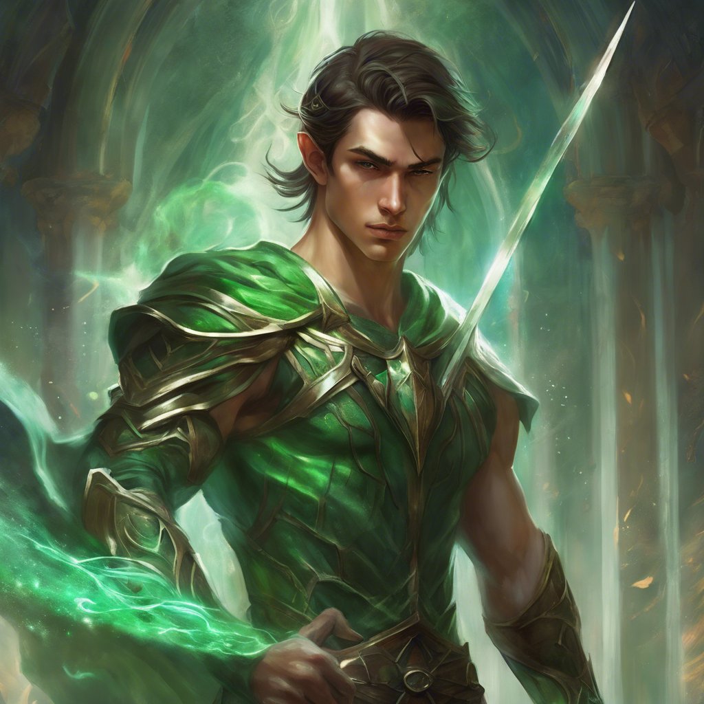 latino young man defined half elf | Fanart