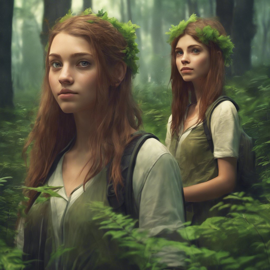 An eco girls in forest | Fanart