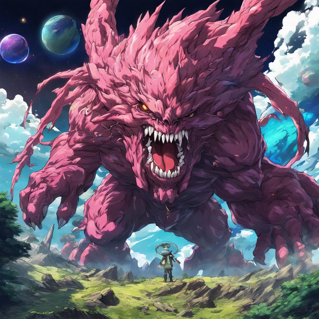 Giant monster eating planet Fanart